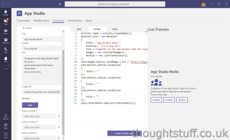 What is App Studio in Microsoft Teams and why do I care? | The ...