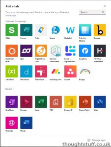 How to: turn a Teams Tab into a in-Meeting Side Bar | The thoughtstuff Blog